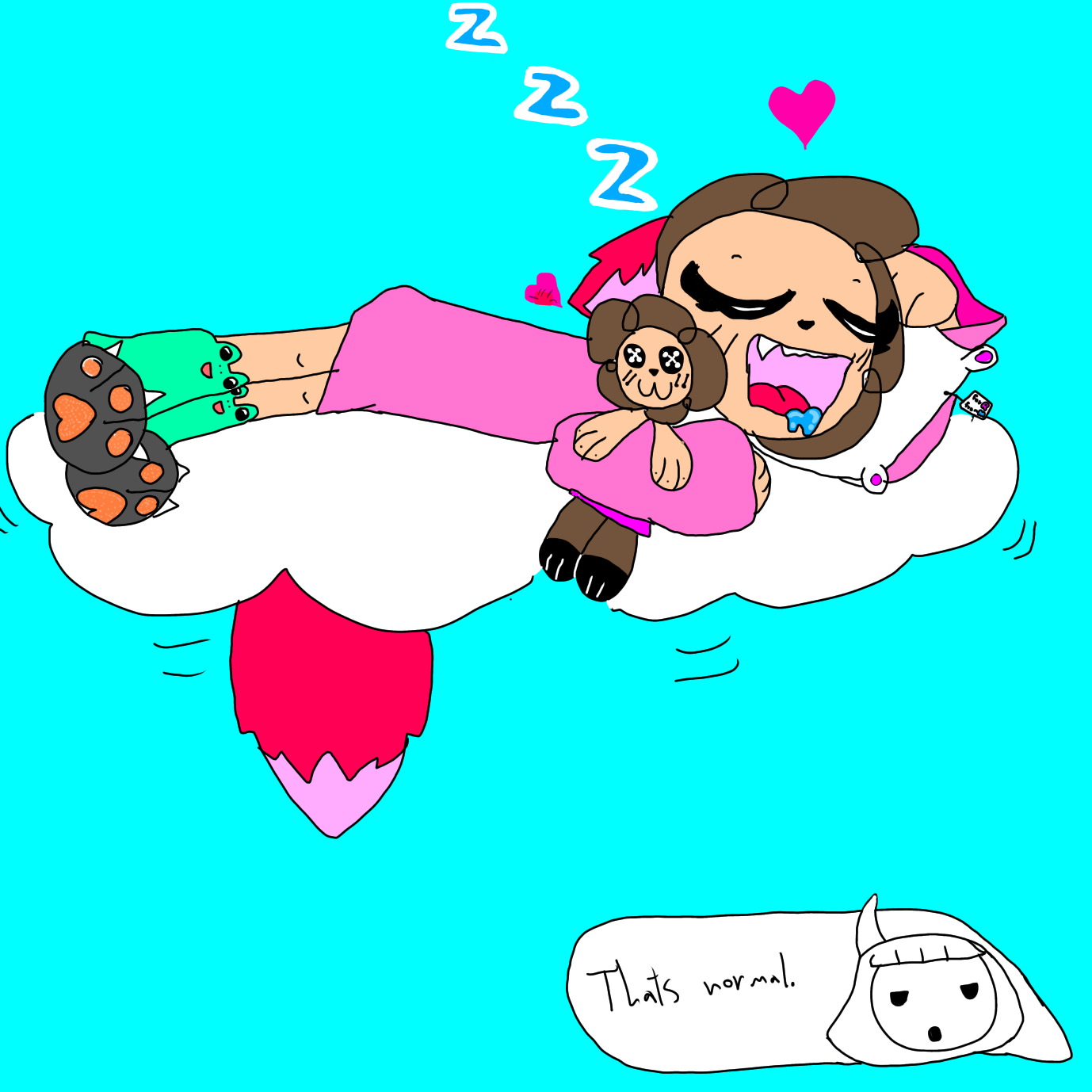 rp #2345 sleep floating! - ibisPaint