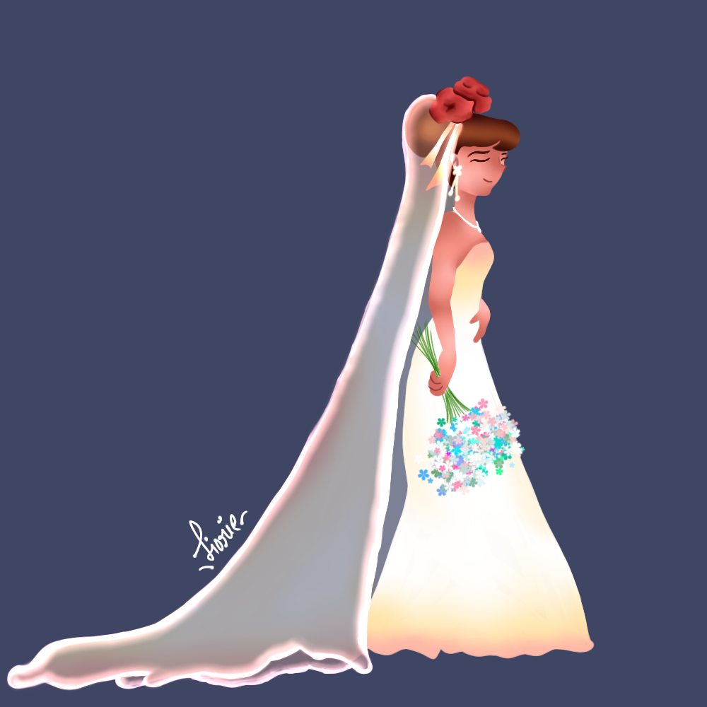 beautiful bride - ibisPaint