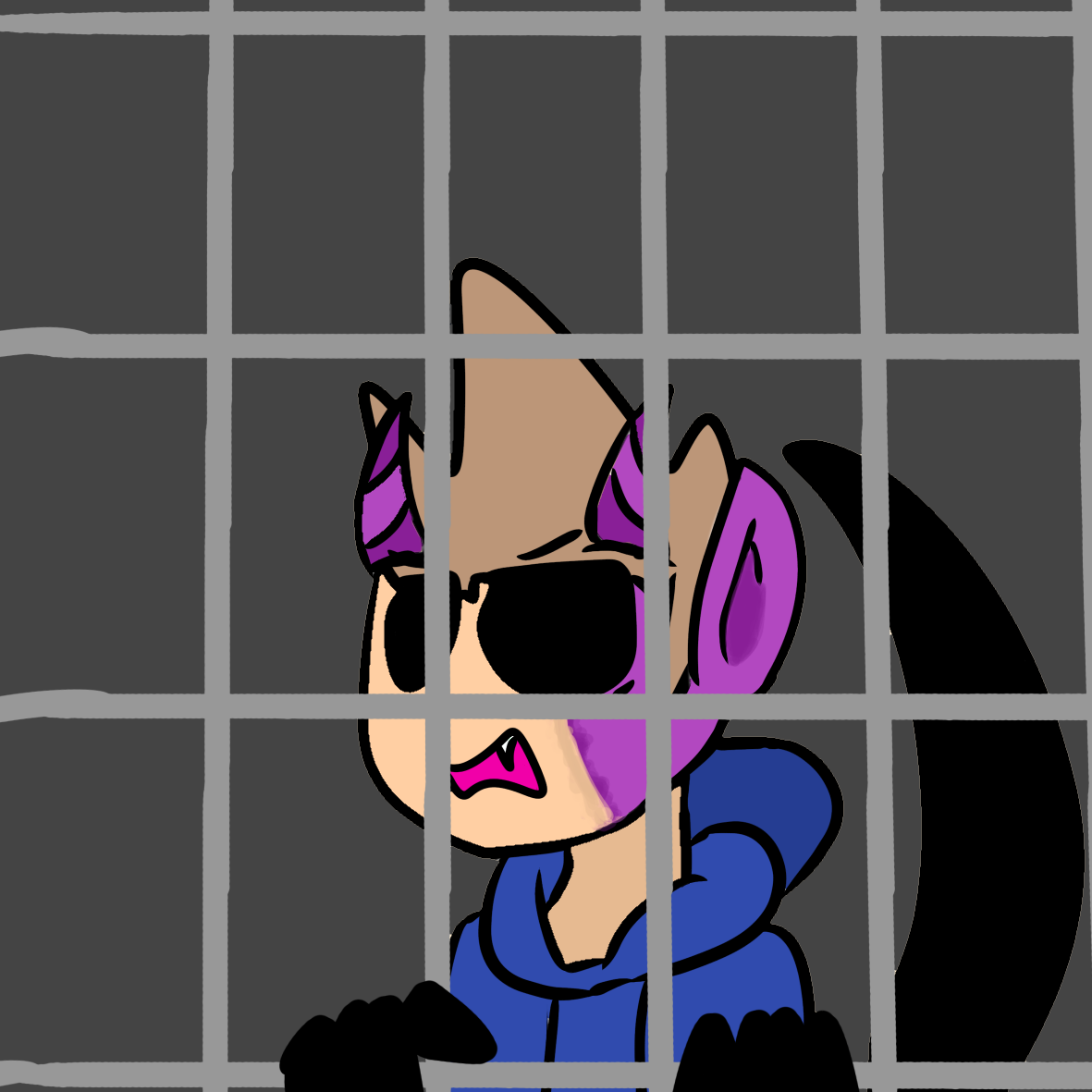 eddsworld Monster Tom, behind bars lol - ibisPaint
