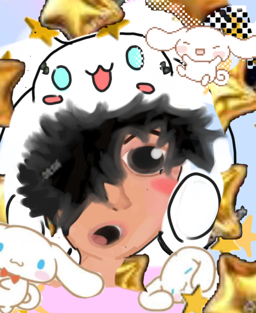 Cinnamon roll as human kinda lazy - ibisPaint