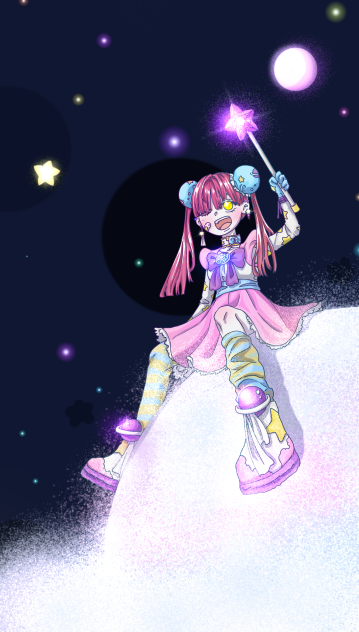 champagne sugar twinkle star - ibisPaint