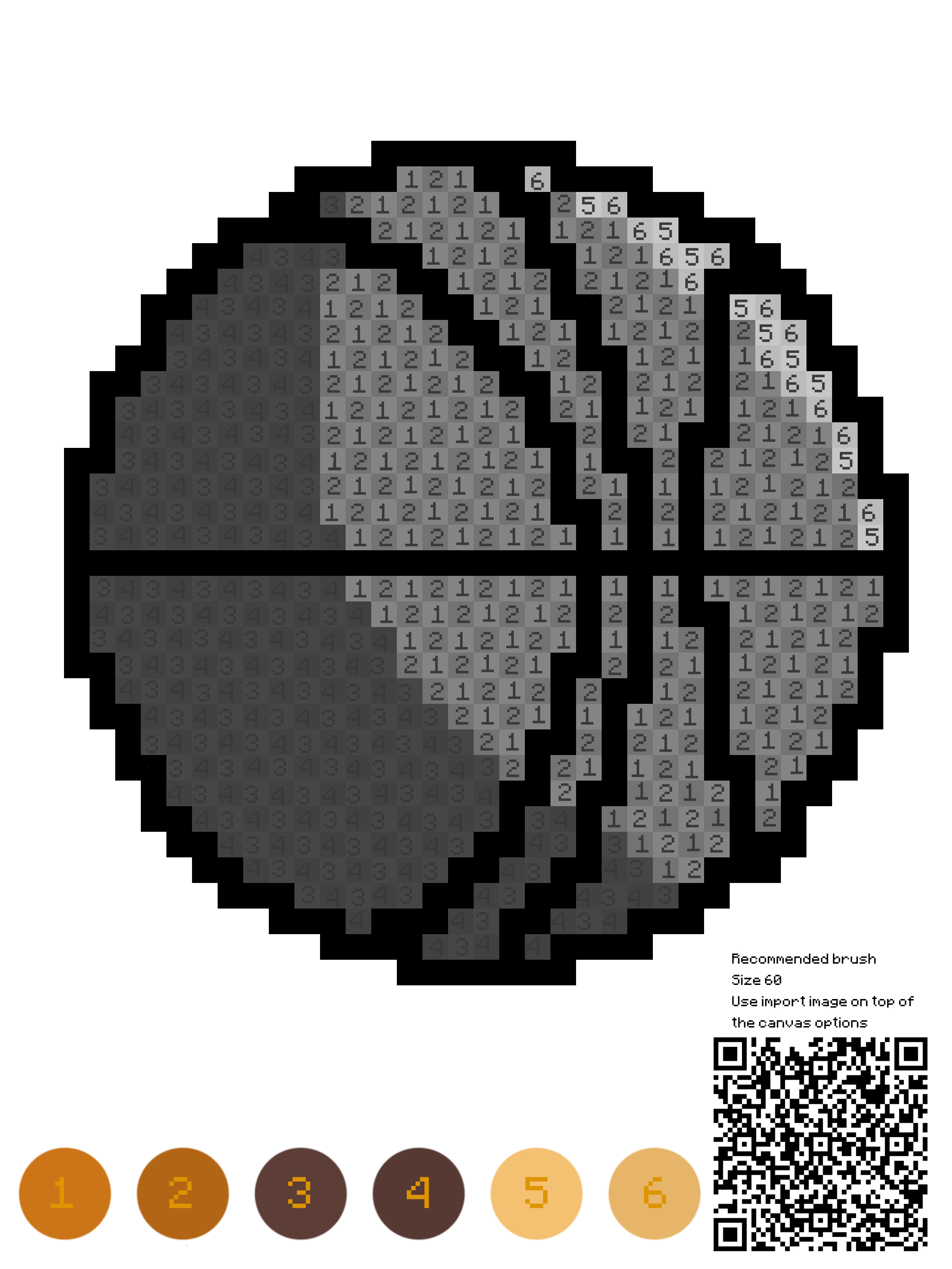 Color by number - Basketball - ibisPaint