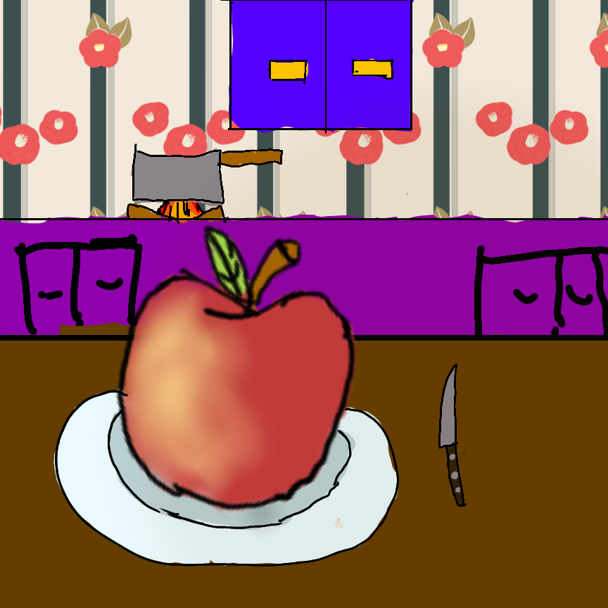 apple in the kitchen - ibisPaint