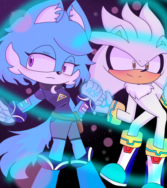 silver y Luna (oc) - ibisPaint