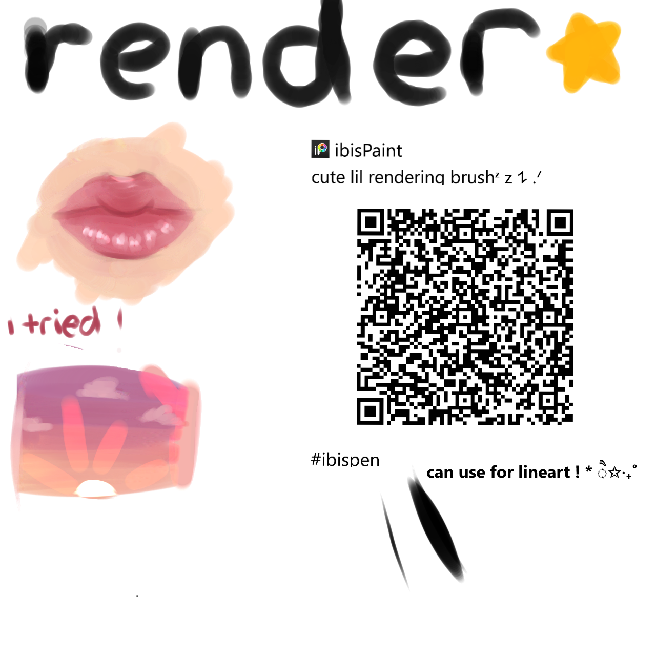 rendering brush! - ibisPaint