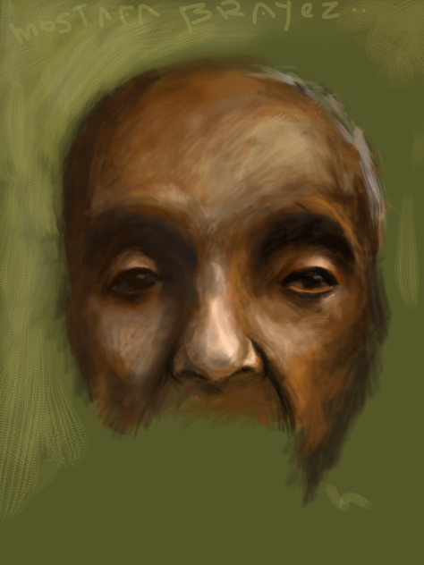 old man digital painting - ibisPaint