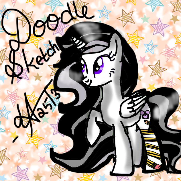 My 1st Digital Art ~ Doodle Sketch - ibisPaint