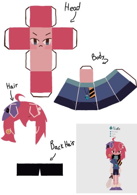 papercraft nicky - ibisPaint