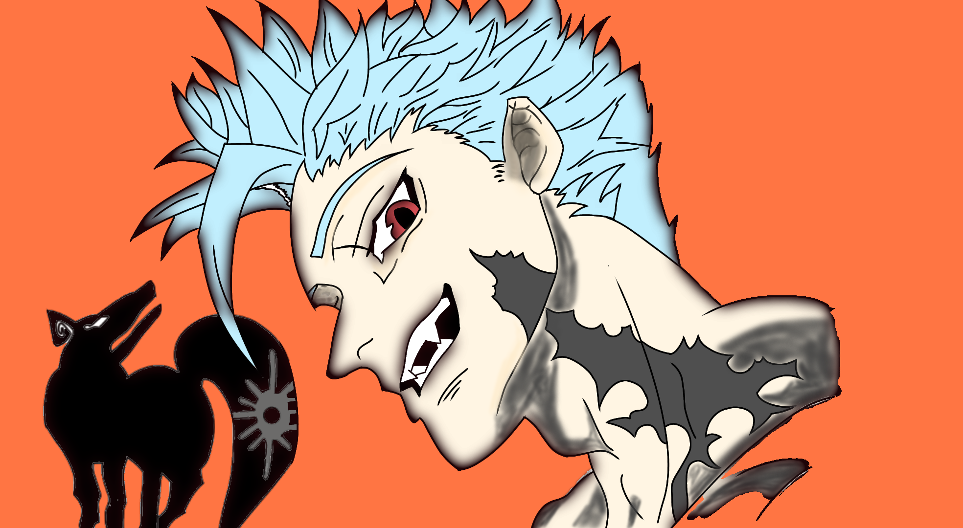 Dibujo a Ban el zorro Nanatsu No Taizai - ibisPaint