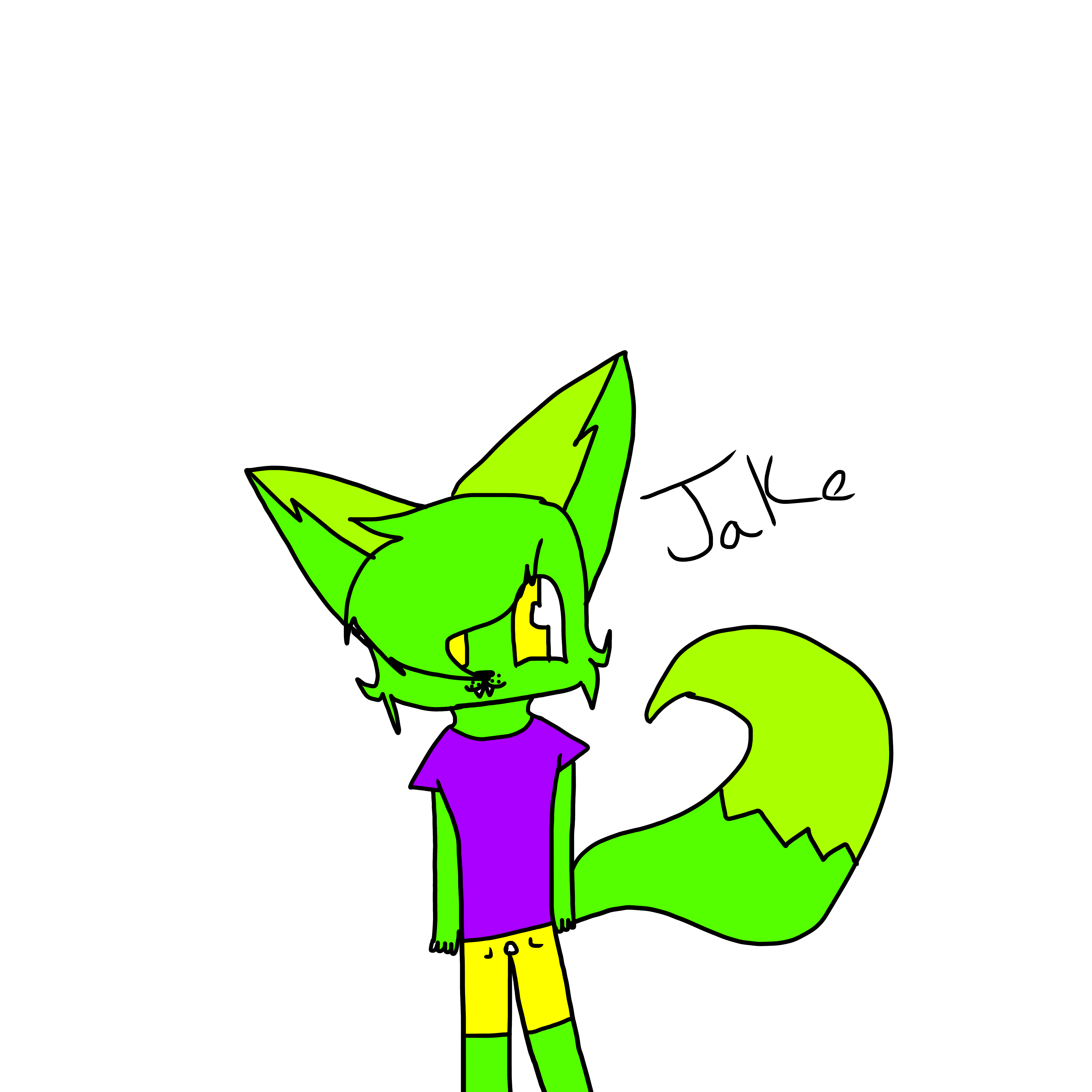 JAKE THE FOX(My 2nd New OC)(speed paint) - ibisPaint