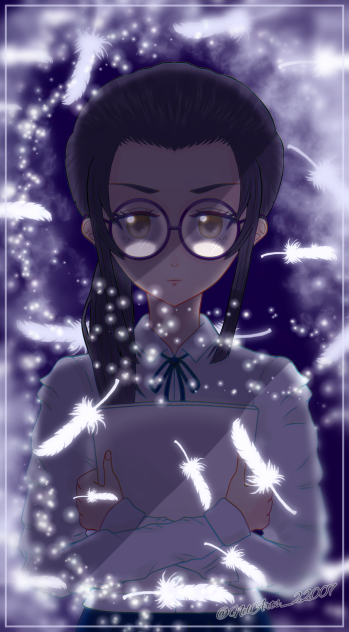 Midnight Angel with Glasses - ibisPaint