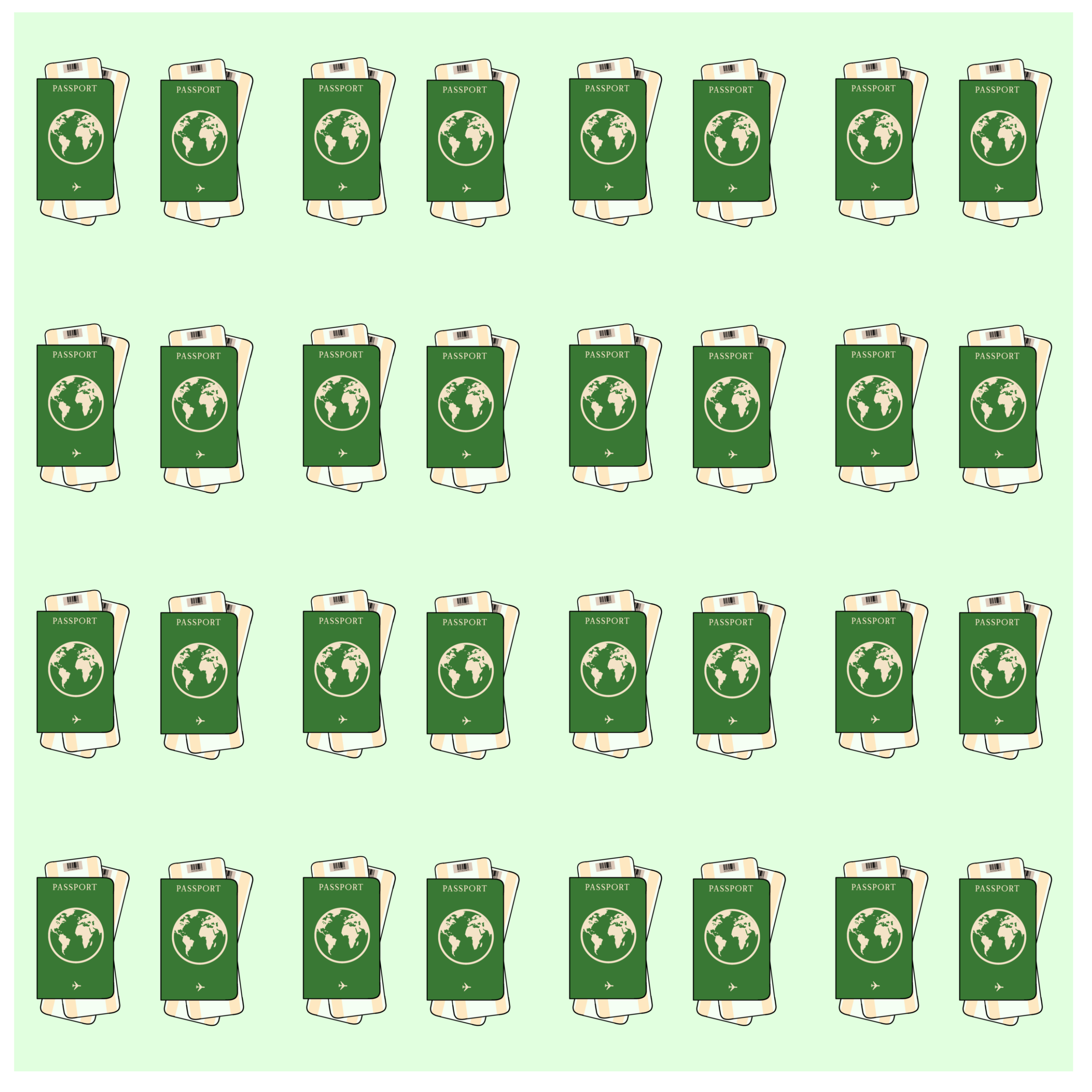 Green passport -Pattern - ibisPaint
