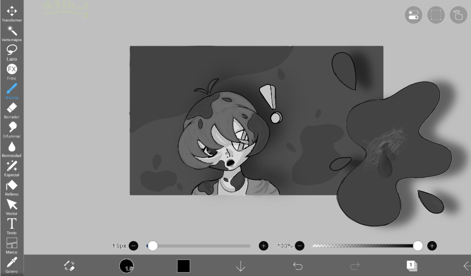 Hey! Don't break my screen 👺 - ibisPaint