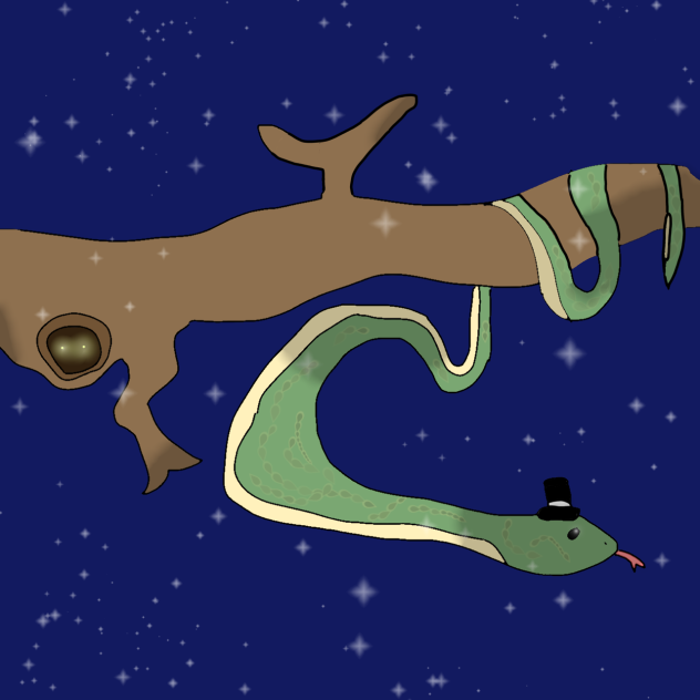 Nighttime Snake - ibisPaint