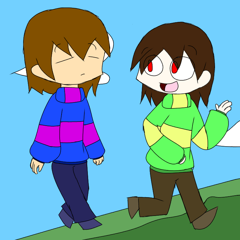(Undertale) Taking a Stroll up Mt. Ebott - ibisPaint