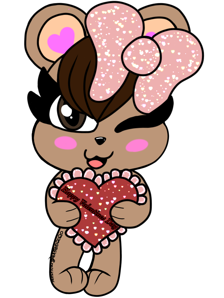 Valentine’s Day Brown Bear (Happy Valent - ibisPaint
