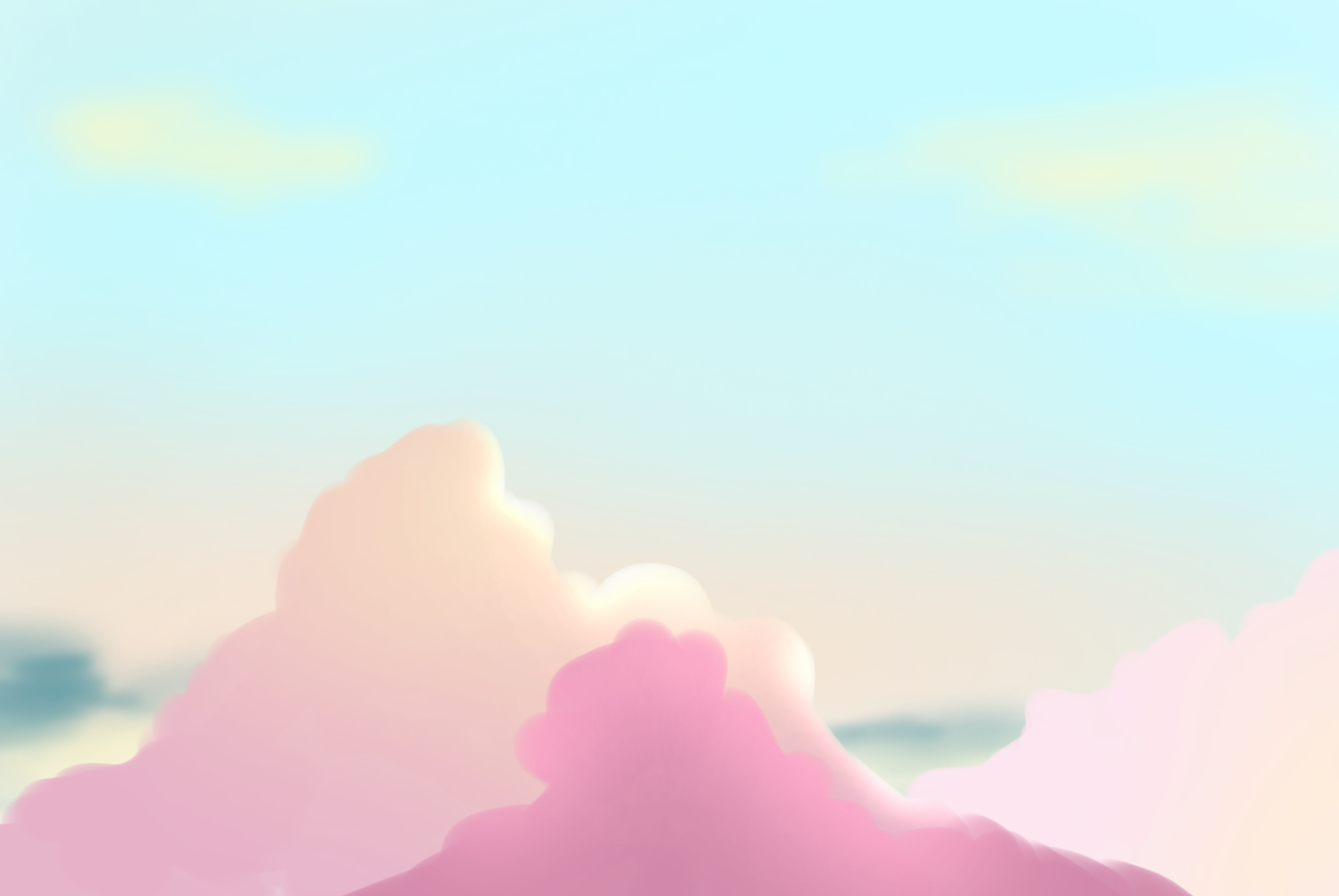 Simple cloud drawing - ibisPaint