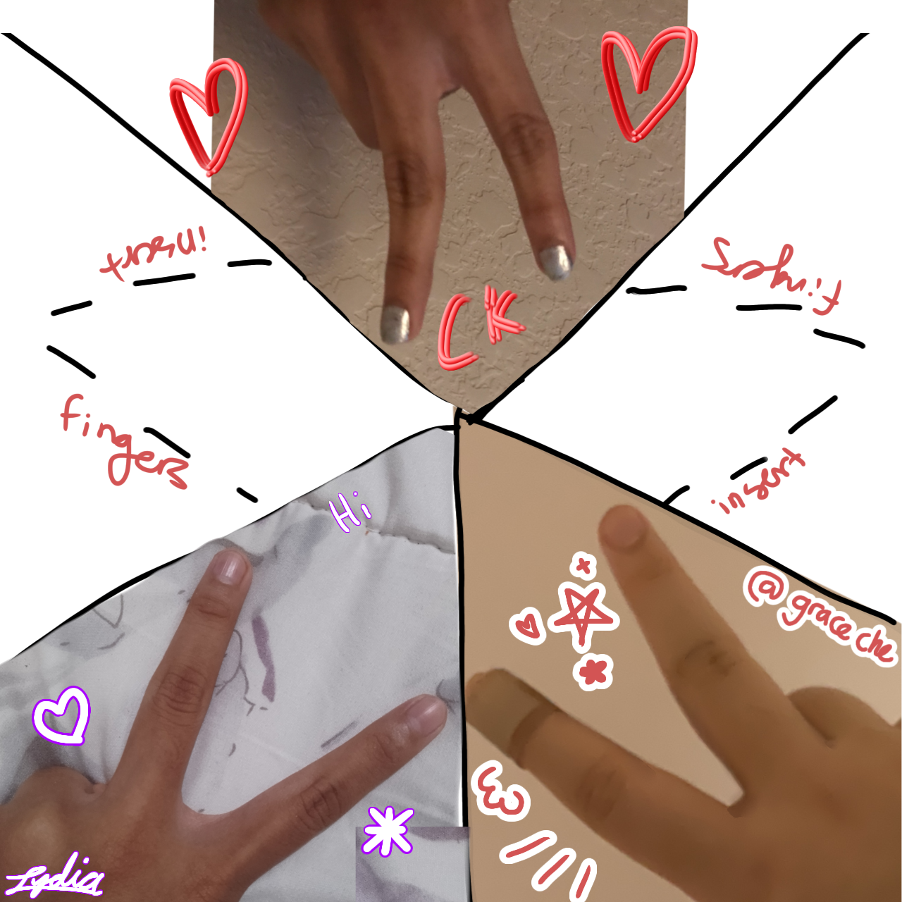 ze star finger collab - ibisPaint