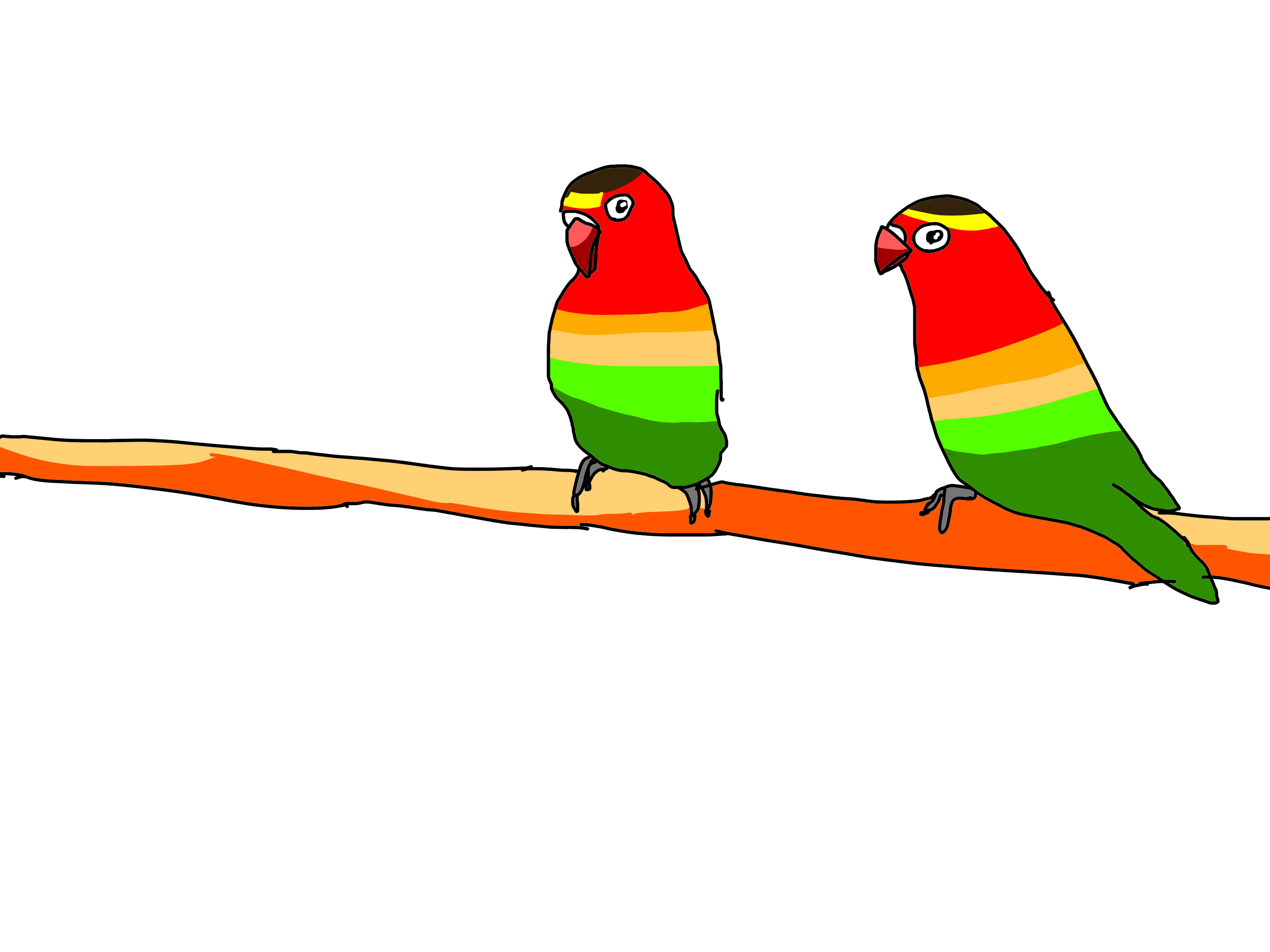 Rose birds - ibisPaint