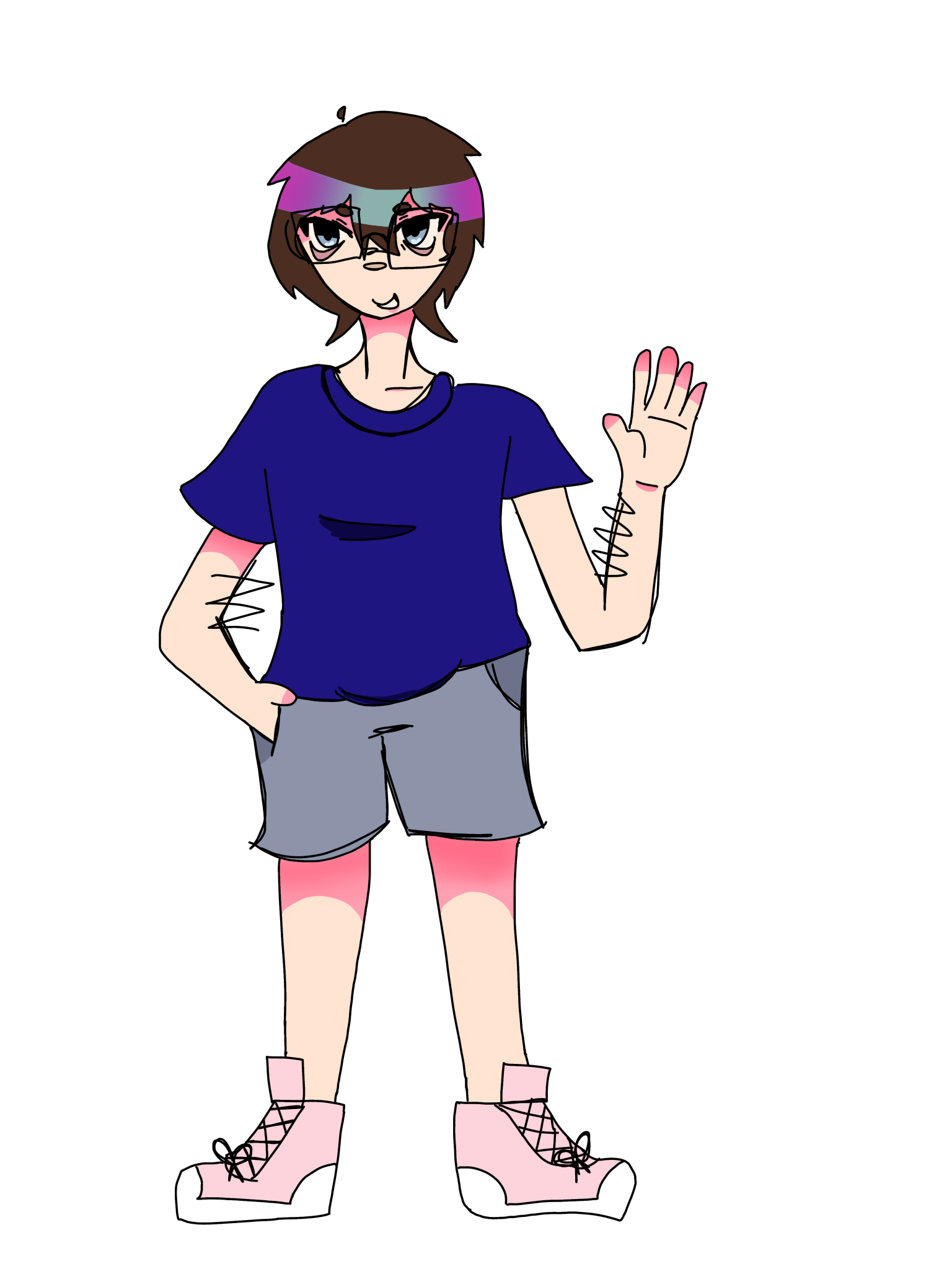 ugly ahh self portrait - ibisPaint