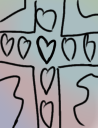 cross of hearts - ibisPaint