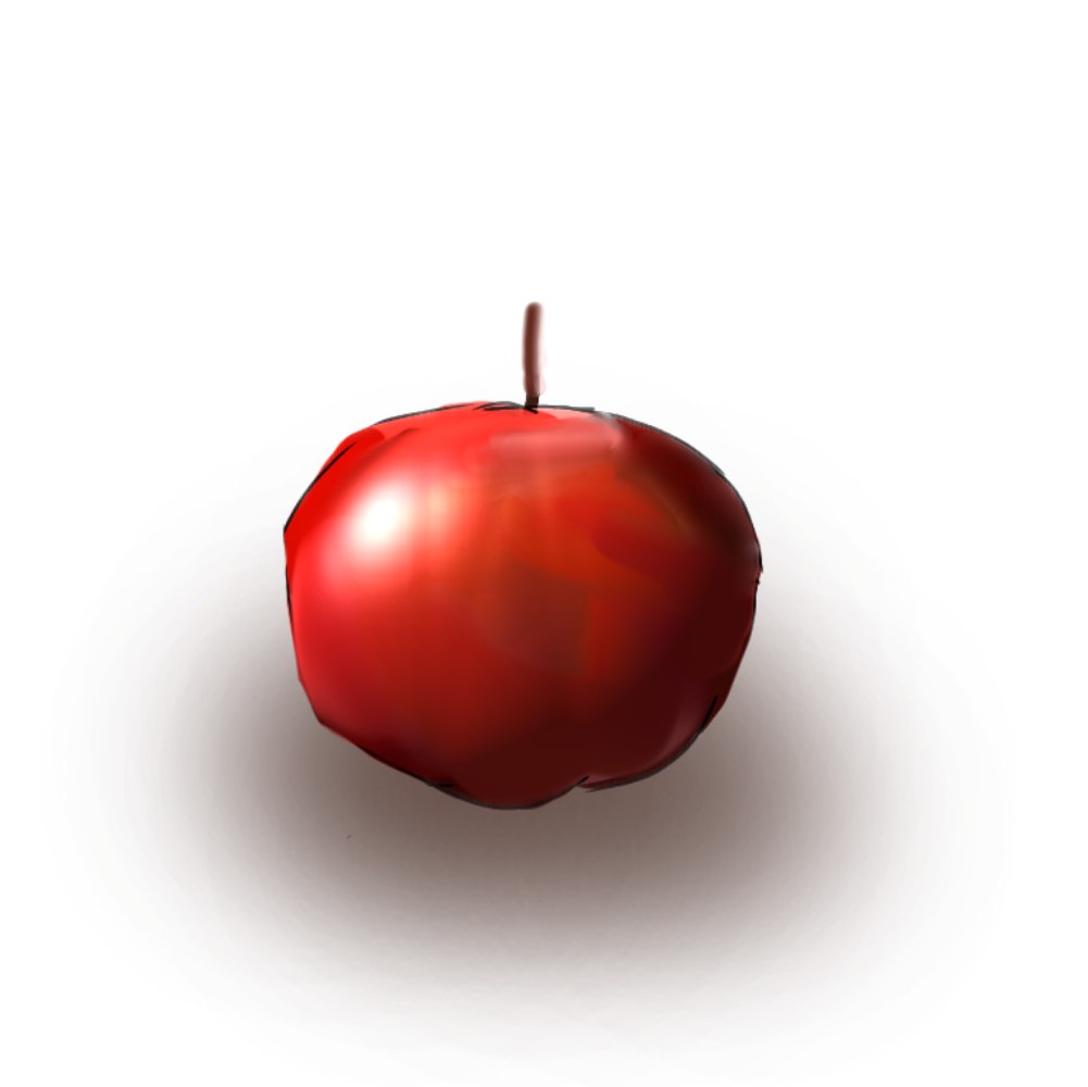 realistic apple - ibisPaint