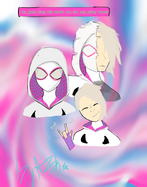 I drew ghost spider - ibisPaint