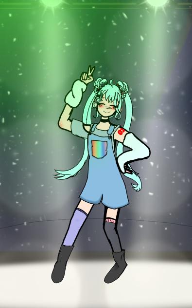 Hatsunae Miku(Sorry if I spelt it wrong) - ibisPaint