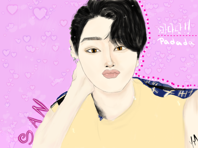 SAN From Ateez Fanart - ibisPaint
