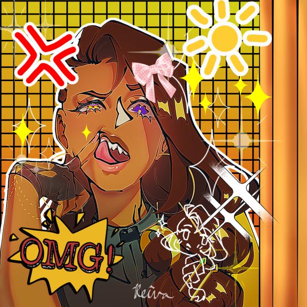 Checking infront the mirror - ibisPaint