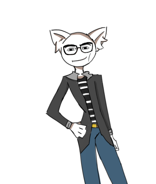 Man Face Cat guy OC - ibisPaint