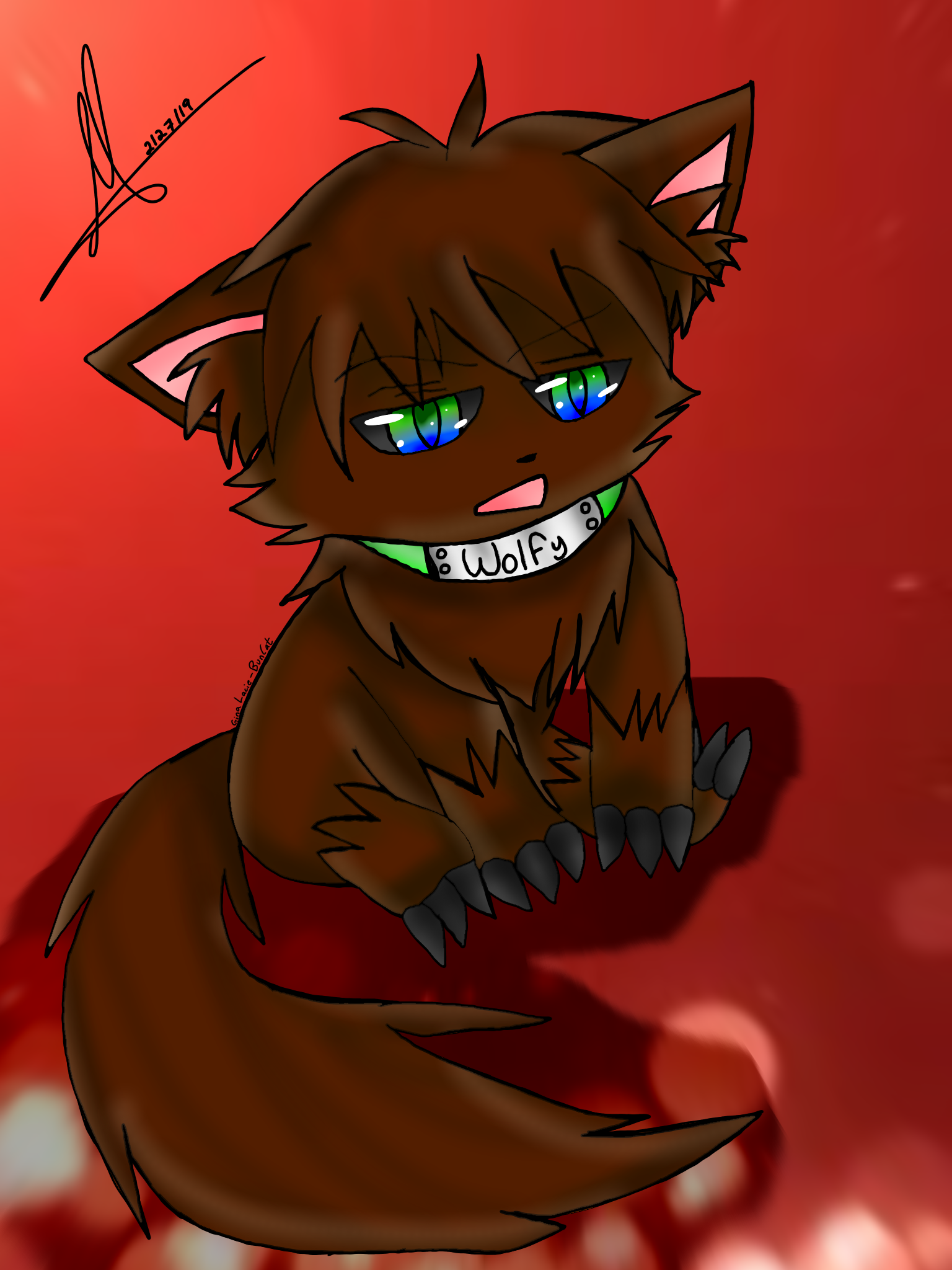 Wolfy bored - ibisPaint