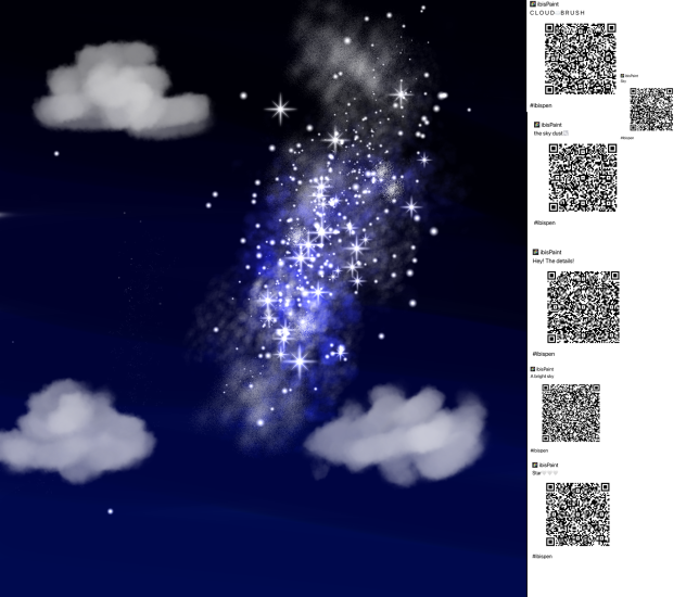 Night sky brush set - ibisPaint
