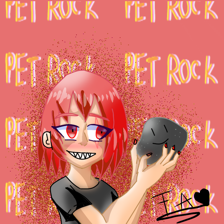 Kirishima with a pet rock - ibisPaint