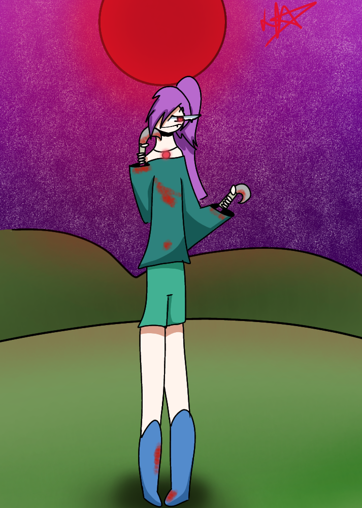 'May the blood moon rise...' - ibisPaint