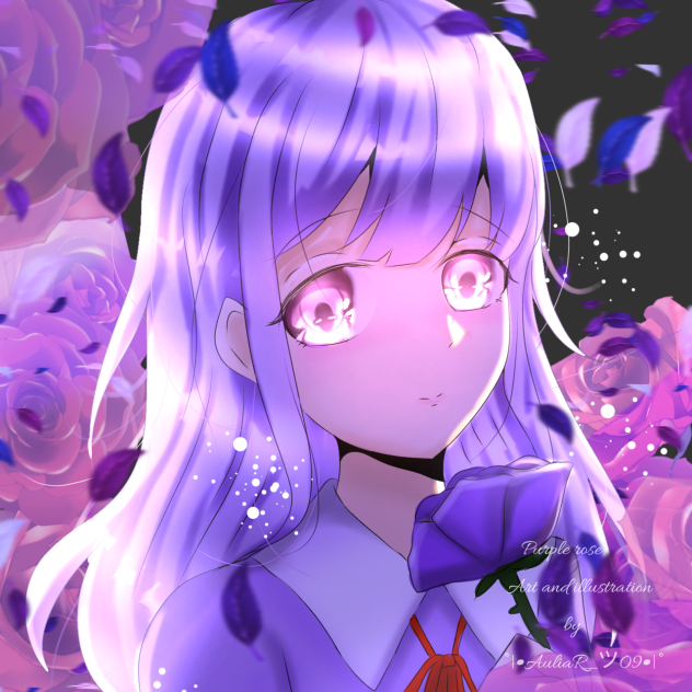 purple rose 🌹💜 - ibisPaint