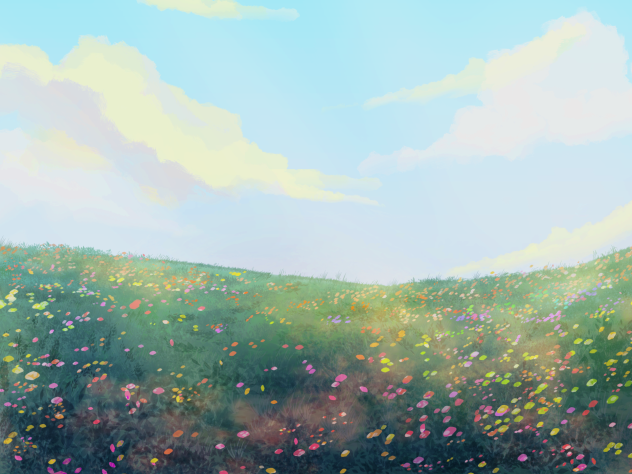 IBM2320 Flowers field b - ibisPaint