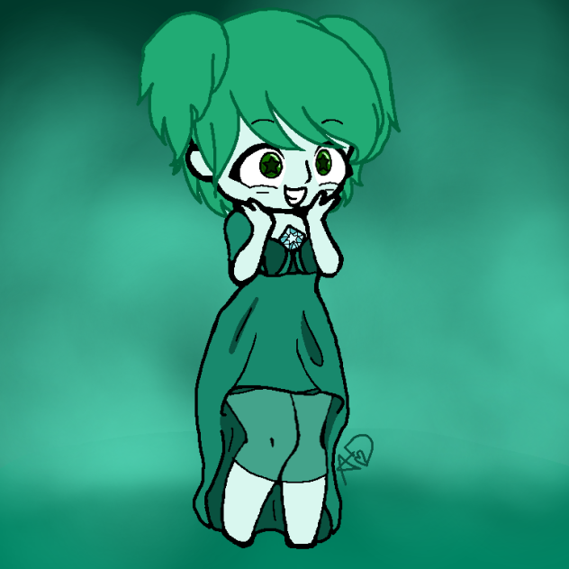 Blue Topaz (my gemsona) - ibisPaint