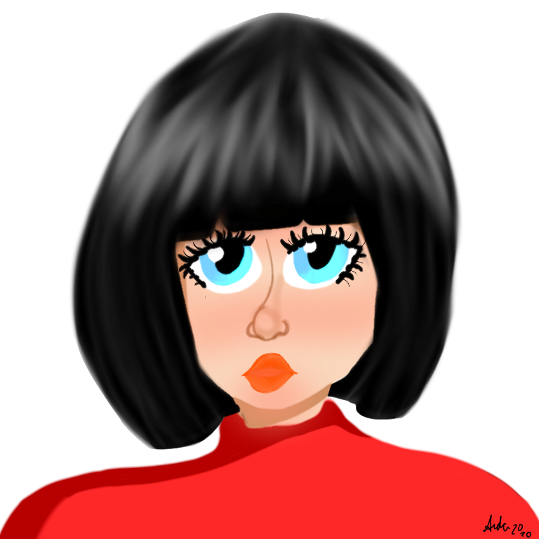 La chica del flequillo - ibisPaint
