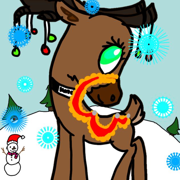 Merry Christmas! - hazel the reindeer - ibisPaint