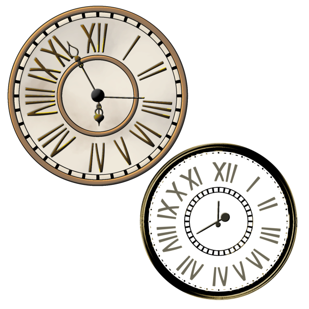 steampunk clock 1 - ibisPaint