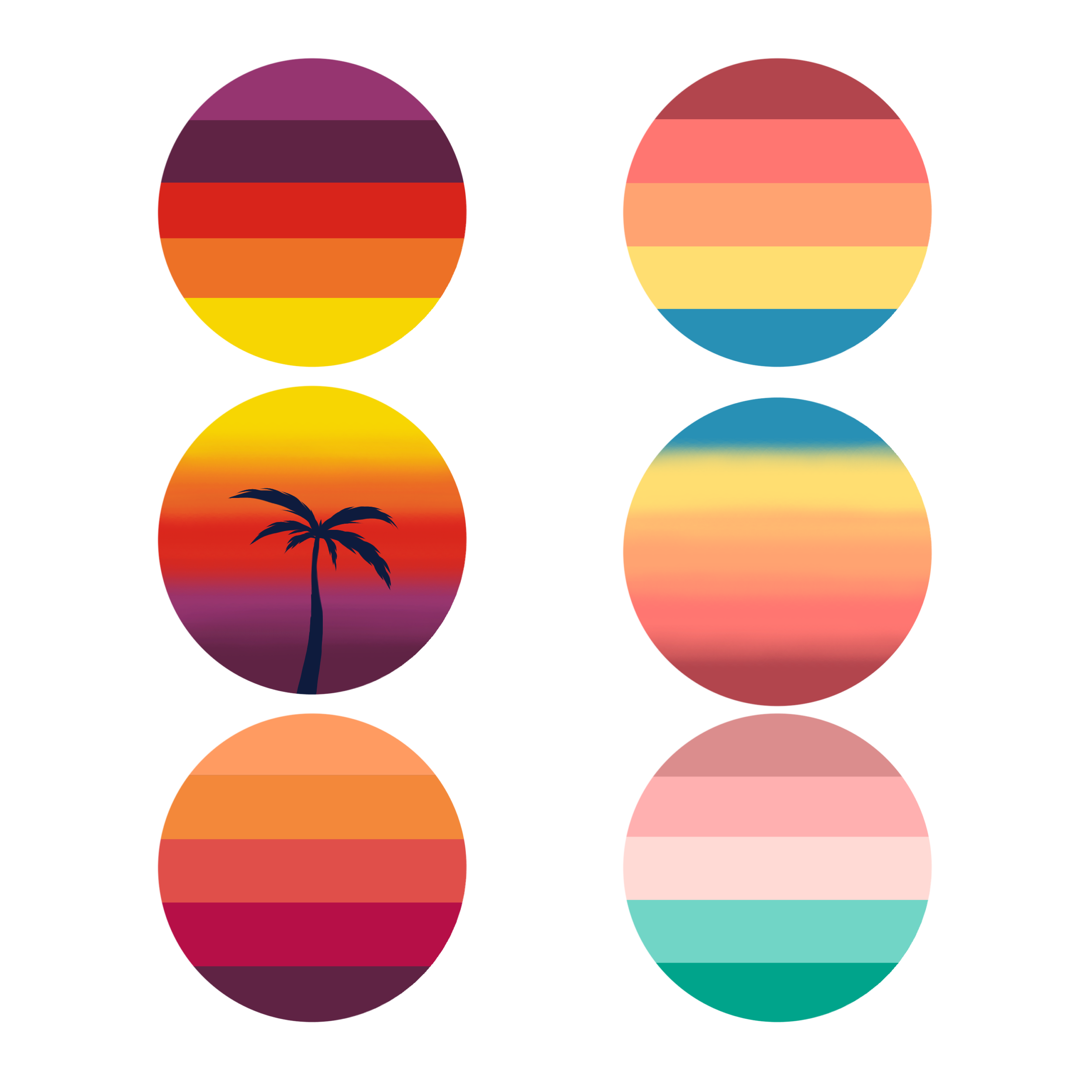 Retro Sunset - ibisPaint