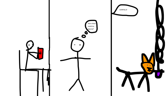 Garfield pipe comic - ibisPaint