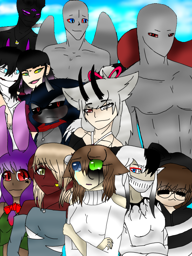 All of my current characters so far - ibisPaint