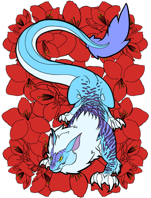 Glacial Dragon Colored - ibisPaint