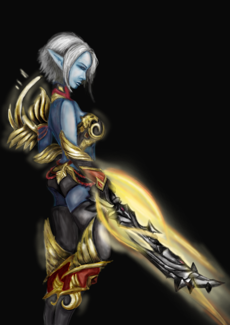 Strengthened Weapon-Dark Elf - ibisPaint