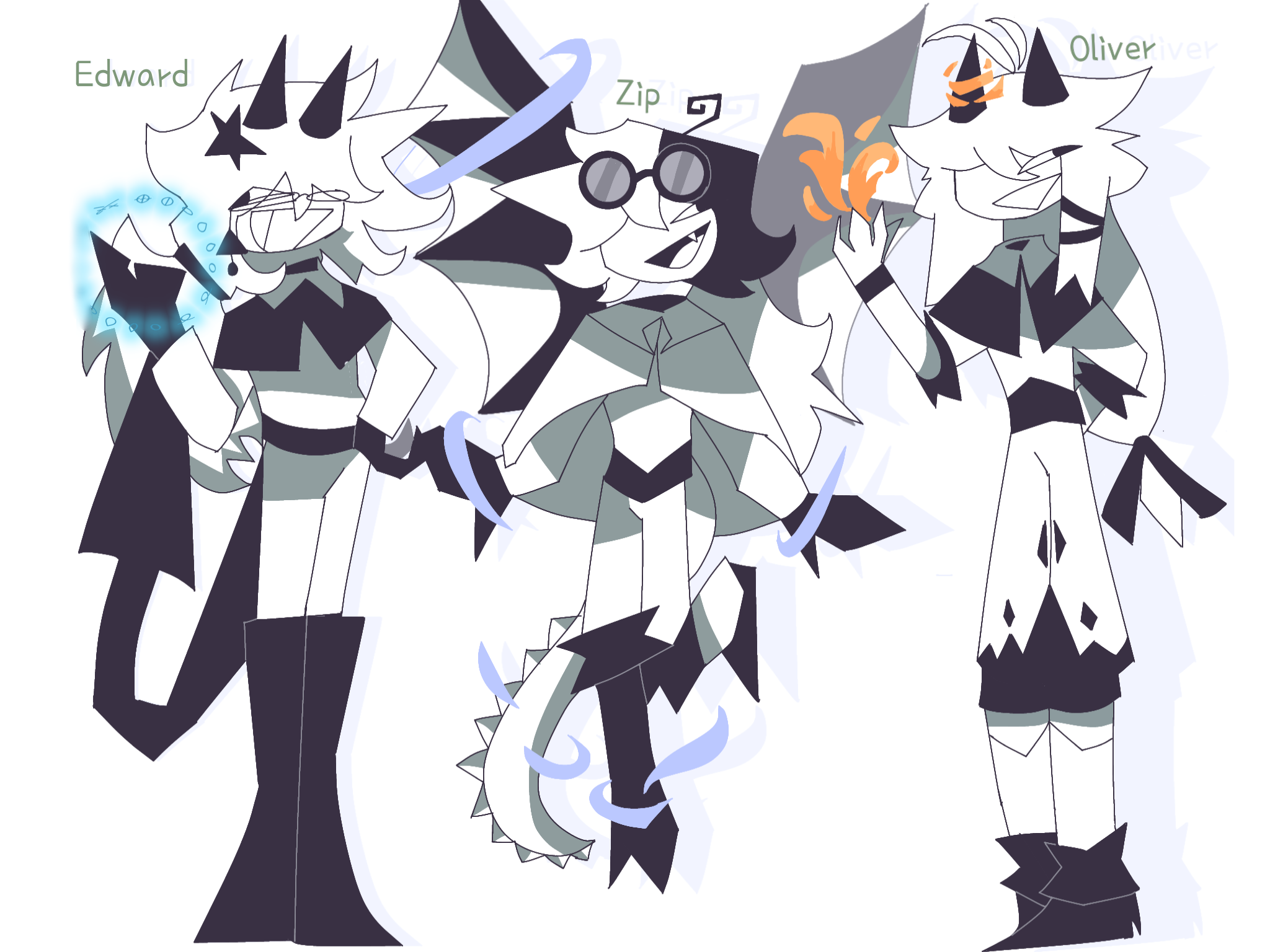 Bully Trio- Sorcerers Au, - ibisPaint