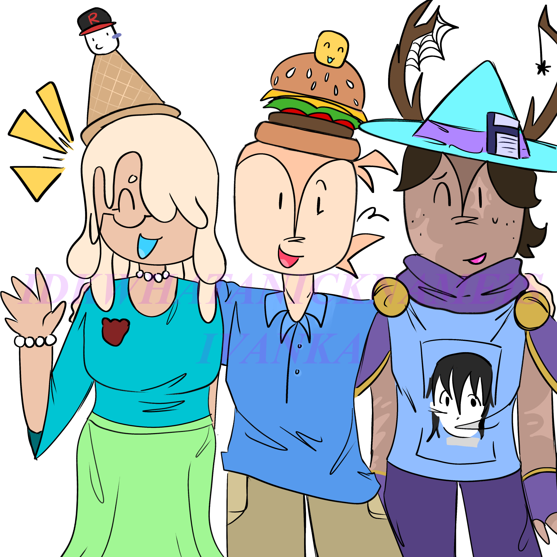 parent trio 🤠 - ibisPaint