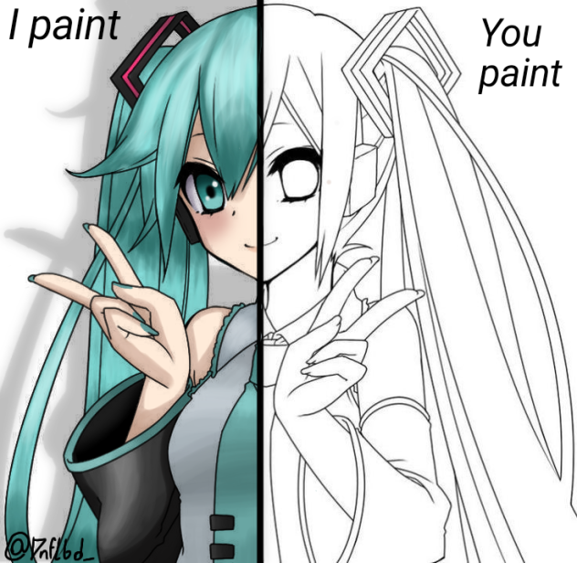 Miku Coloring - ibisPaint