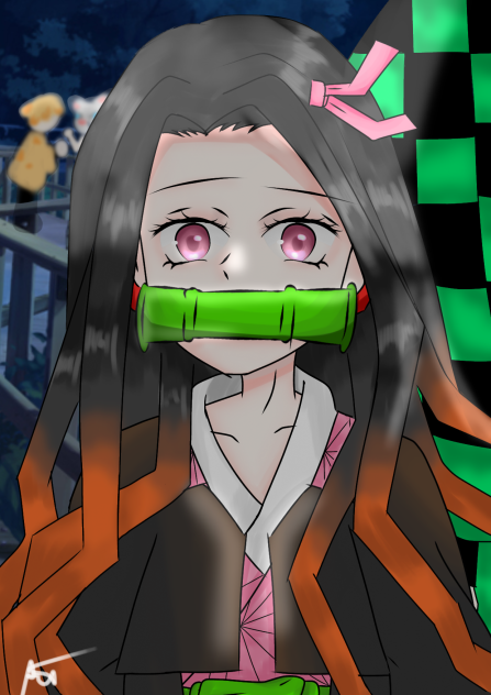 nezuko fanart - ibisPaint